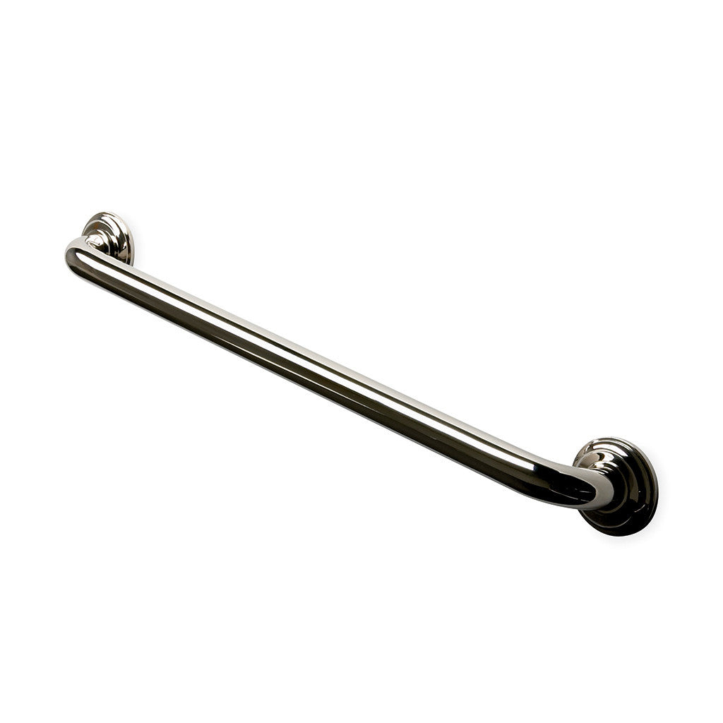 Waterworks Universal 24" Grab Bar in Nickel | Wall Mounted Grab Bar